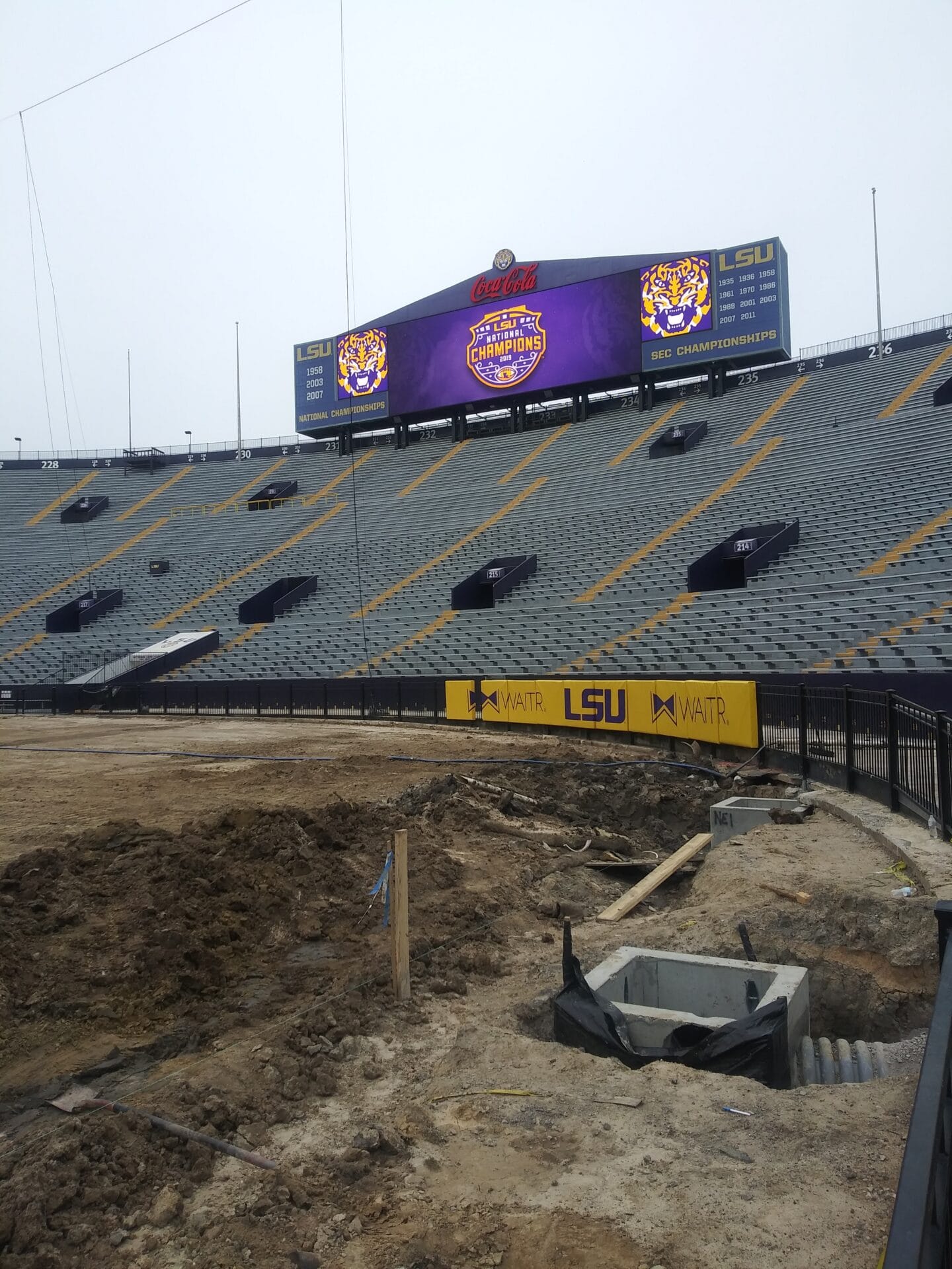 LSU Tiger Stadium Upgrades with DuraTrench
