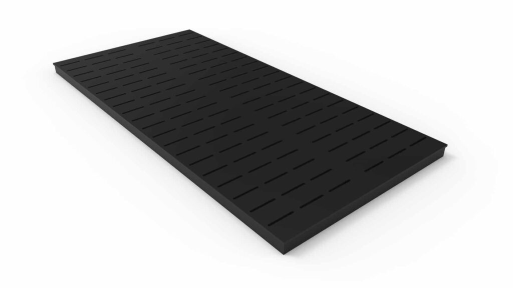 Buy a 50" wide ADA/Heel Proof black powder coated steel slotted trench ...