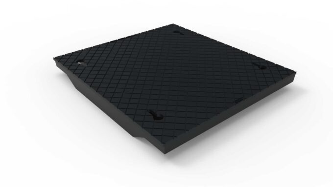 Buy a 26" wide black ductile iron solid trench drain cover - Eric'sons ...