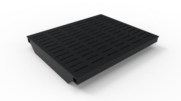Buy a 20" wide ADA/Heel Proof black powder coated steel slotted trench ...