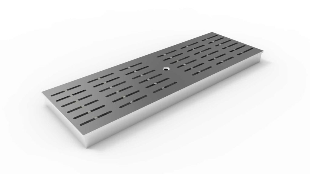 Buy an 8" wide ADA/Heel Proof stainless slotted trench drain grate ...