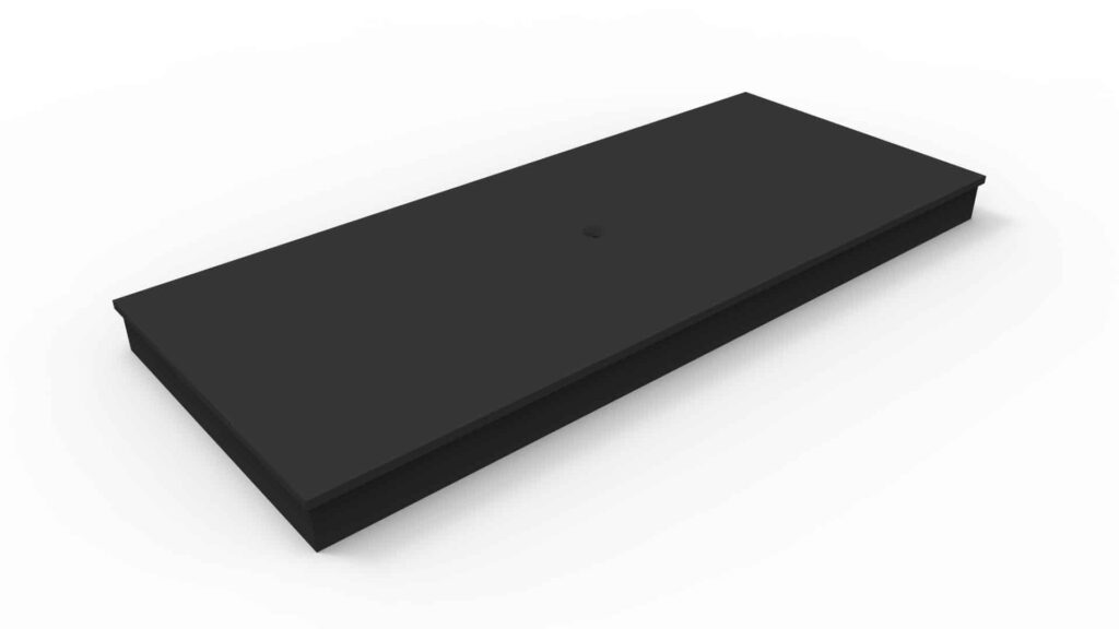 Buy a 10" wide black solid trench drain cover - Eric'sons Manufacturing