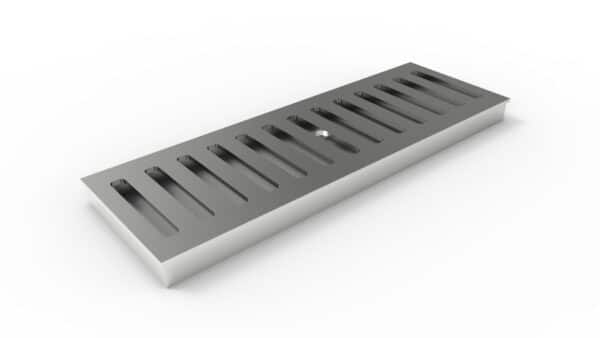 Buy an 8" wide stainless steel slotted trench drain grate - Eric'sons ...