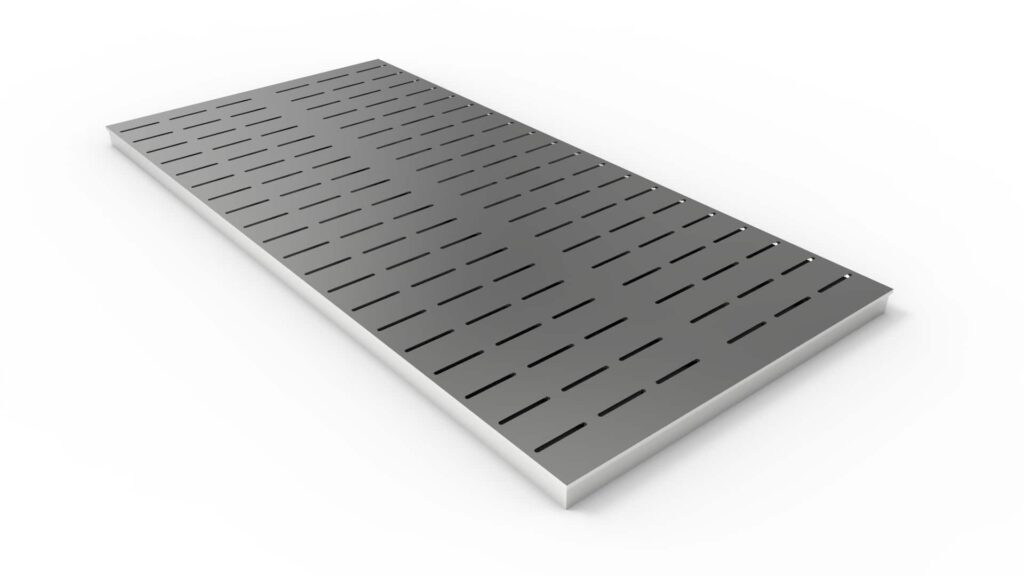 Buy a 50" wide ADA/Heel proof stainless steel slotted trench drain ...