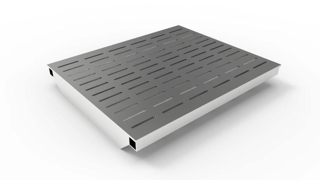 Buy a 20" wide ADA/Heel proof stainless steel slotted trench drain ...