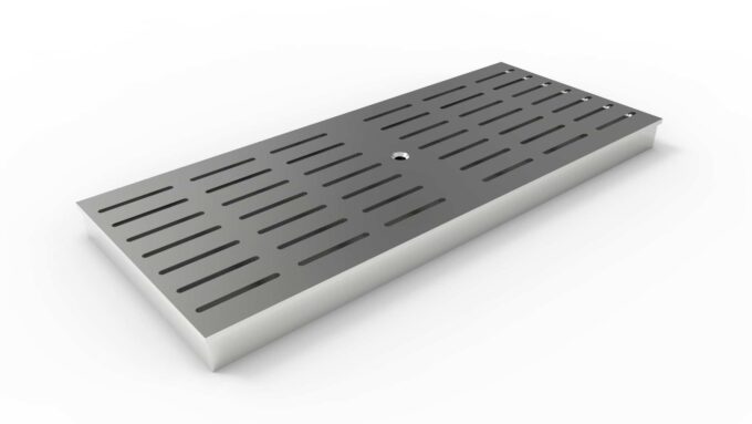 Buy a 10" wide ADA/Heel proof stainless steel slotted trench drain ...