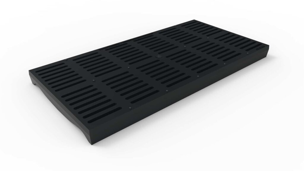Buy a 12" wide ADA/Heel Proof ductile iron slotted trench drain grate ...