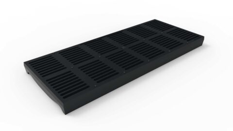 Buy 10" wide ADA/Heel Proof ductile iron slotted trench drain grate
