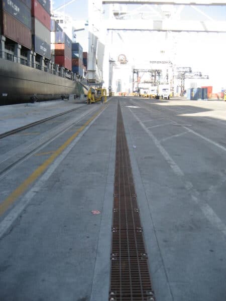 Sea Port & Intermodal Trench Drains I USA I Eric'sons Dura Trench